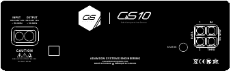 Adamson CS10 - CS Series Loudspeaker Manual | ManualsLib