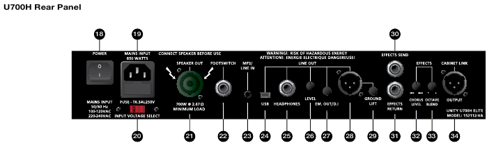 Blackstar Unity Elite 700H - PRO BASS SYSTEM Manual | ManualsLib