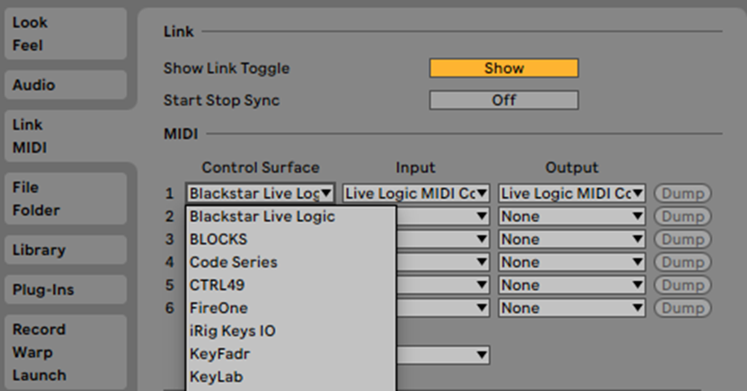 Blackstar LIVE LOGIC - USB MIDI CONTROLLER Manual | ManualsLib