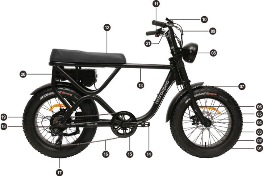 Retrospec Valen Rev - Electric Bike Manual | ManualsLib