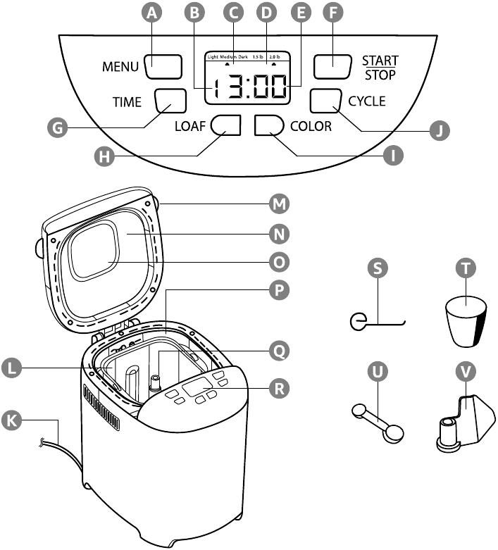Amazon basics B07VCFD13V, BO7VB8Y1MD - Bread Making Machine Manual | ManualsLib