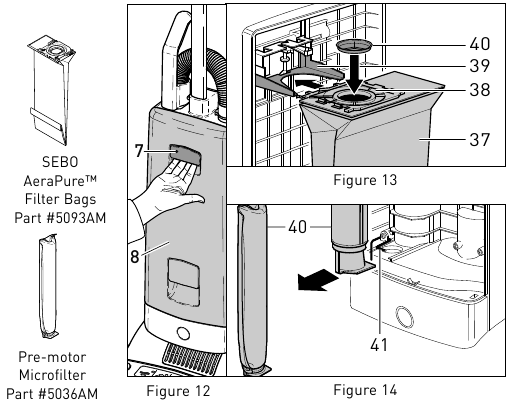 Sebo AUTOMATIC X7, AUTOMATIC X7 Premium, AUTOMATIC X8 - Vacuum Cleaner ...
