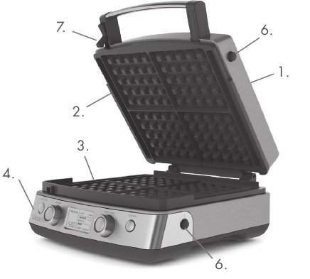 Green Pan 4 SQUARE WAFFLE MAKER Manual | ManualsLib