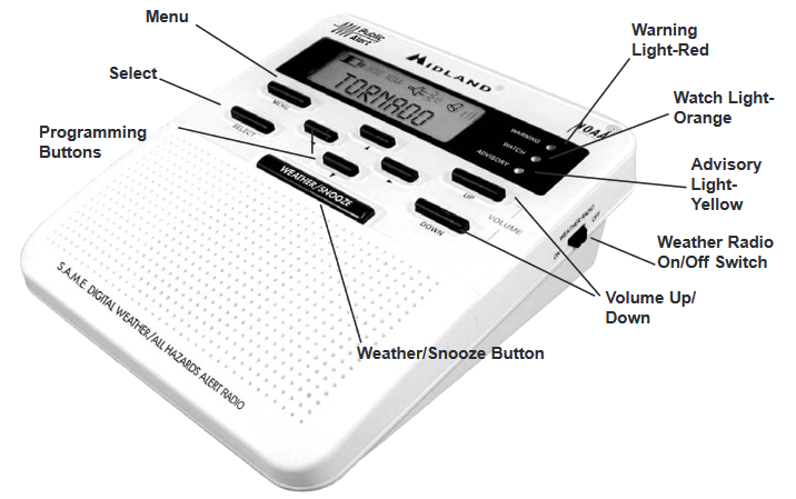 Midland WR-100 - Weather Radio Manual | ManualsLib