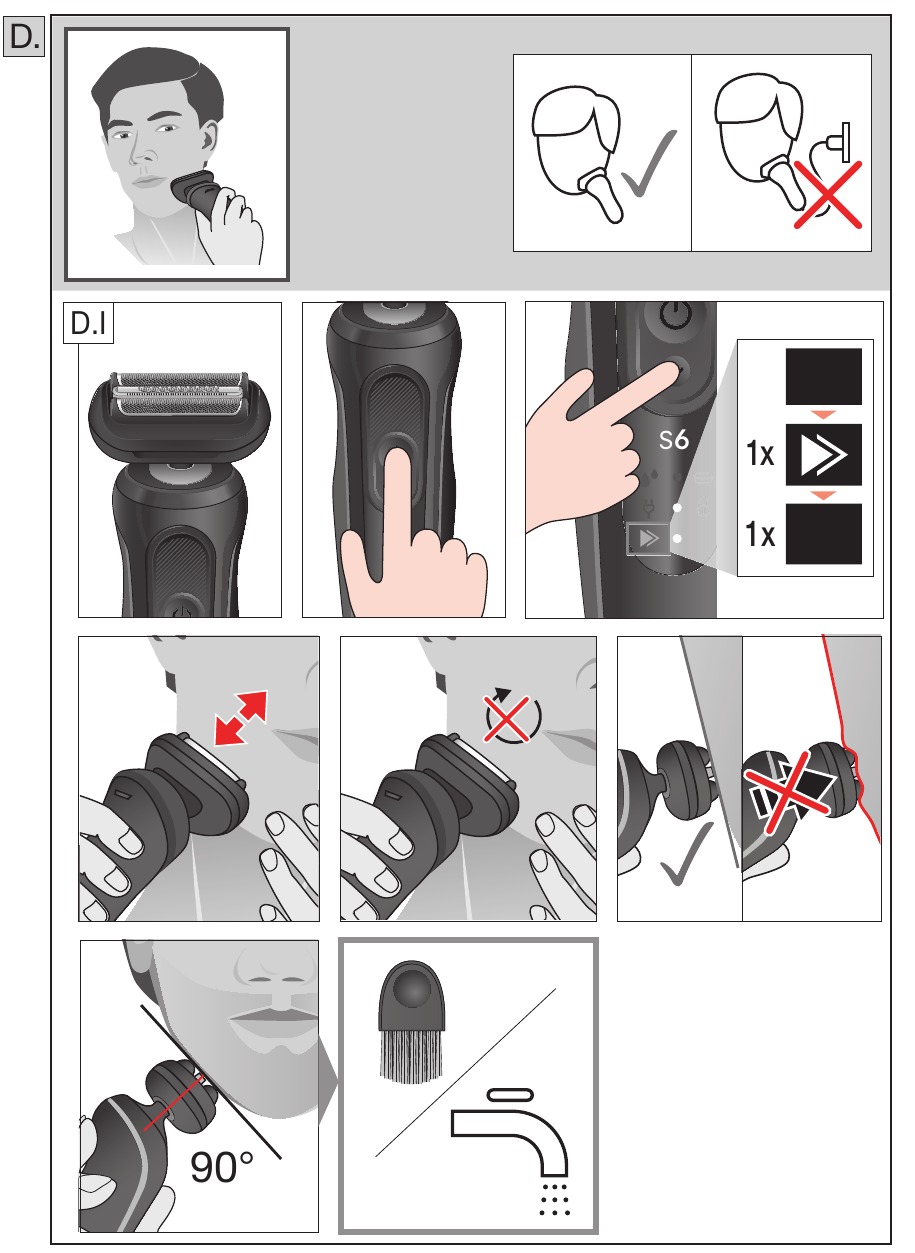 Braun 5762 - 6 Series Electric Shaver Manual | ManualsLib