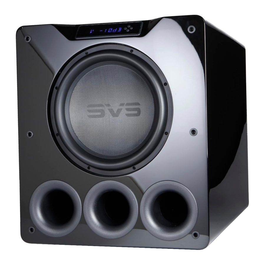 SVS PB-4000 - Subwoofer Manual | ManualsLib