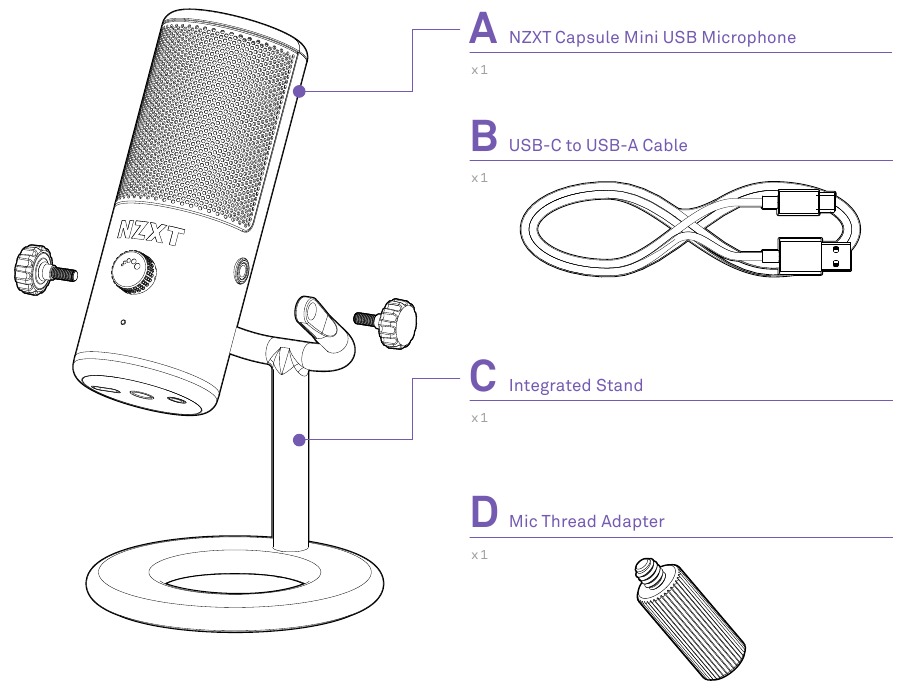 NZXT Capsule Mini - Cardioid Microphone Manual | ManualsLib