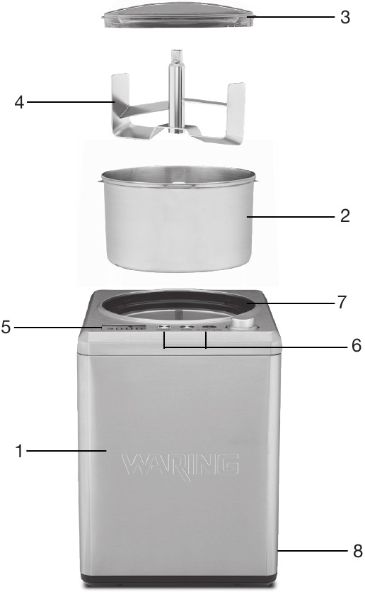 WARING COMMERRCIAL WCIC25 Series - Ice Cream Maker Manual | ManualsLib
