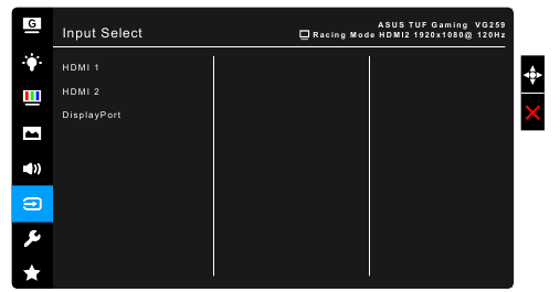 Asus VG259 Series, VG248QG - TUF Gaming Monitor Manual | ManualsLib