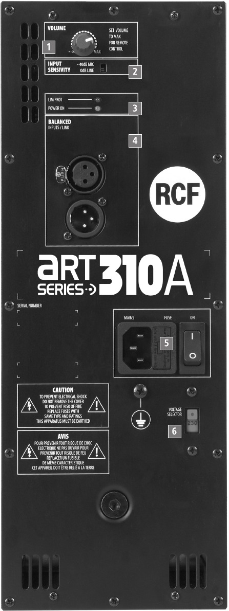 RCF ART 310-A, ART 312-A, ART 315-A - Active Speaker System ART Series ...