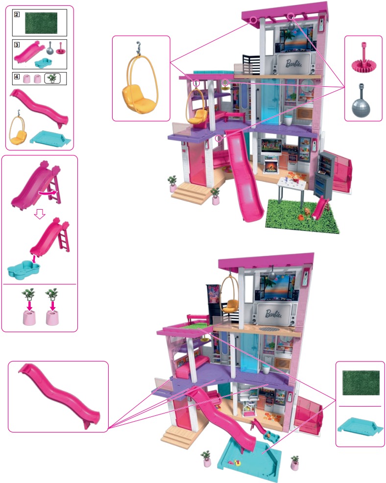 Mattel Barbie Dream House GRG93 - Playset Manual | ManualsLib