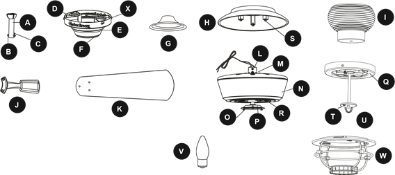 Harbor Breeze MERRIMACK II (41125, 42073, 42241, 43389) - Ceiling Fan ...
