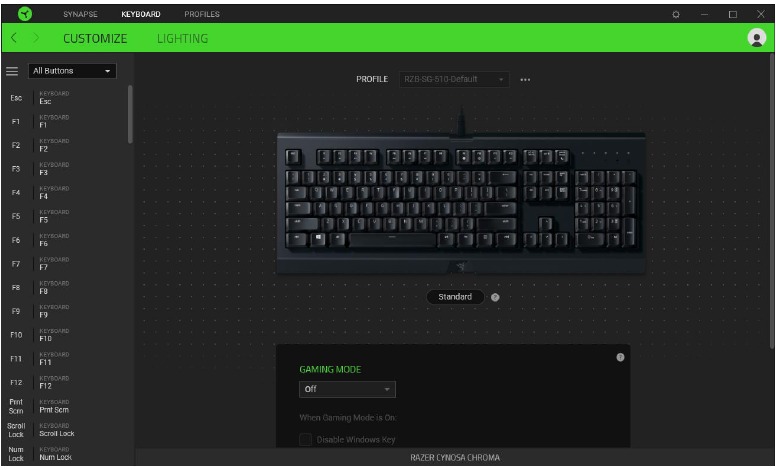 RAZER CYNOSA CHROMA - Gaming Keyboard Manual | ManualsLib