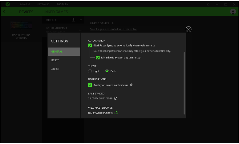 RAZER CYNOSA CHROMA - Gaming Keyboard Manual | ManualsLib