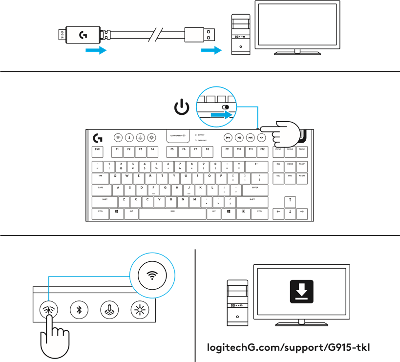 Logitech G915 TKL - Gaming Keyboard Manual | ManualsLib