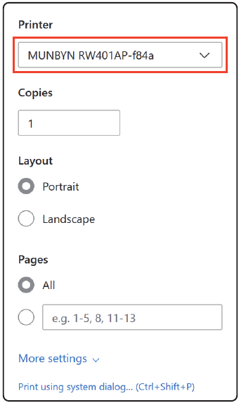 MUNBYN RW401AP - Printer Manual | ManualsLib