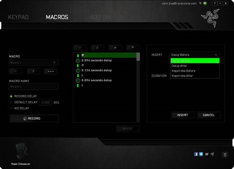 Razer Orbweaver - Gaming Keyboard Manual | ManualsLib