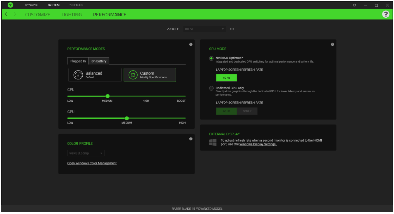 RAZER BLADE 15 ADVANCED RZ09-0367BEC3-R3U1 Manual | ManualsLib