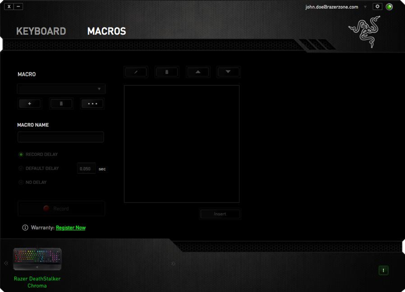 Razer DeathStalker Chroma Manual | ManualsLib