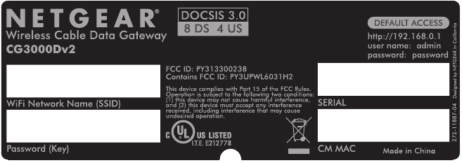 NETGEAR N450 (N450/CG3000Dv2) Manual | ManualsLib