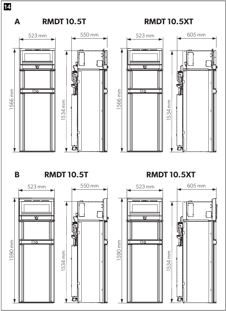 Dometic RMDT10.5T, RMDT10.5XT, 10 Series Manual | ManualsLib
