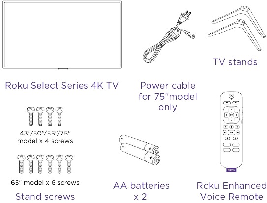 Roku 65R4A5R, 55R4A5R, 50R4A5R, Select Series Manual | ManualsLib
