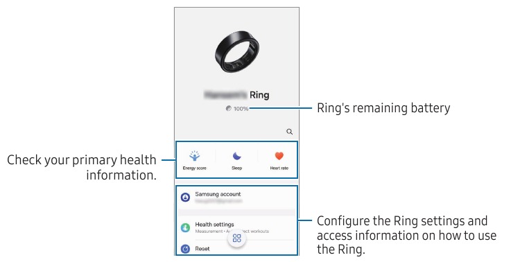 Samsung Galaxy Ring, SM-Q500, SM-Q501, SM-Q502, SM-Q503 Manual | ManualsLib