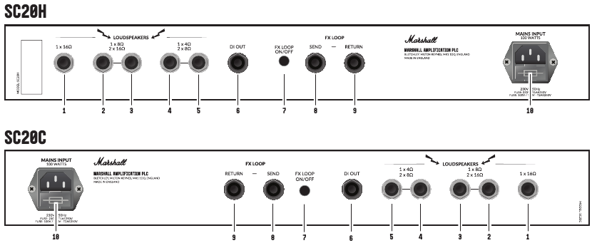 Marshall STUDIO CLASSIC SC20H / SC20C Manual | ManualsLib