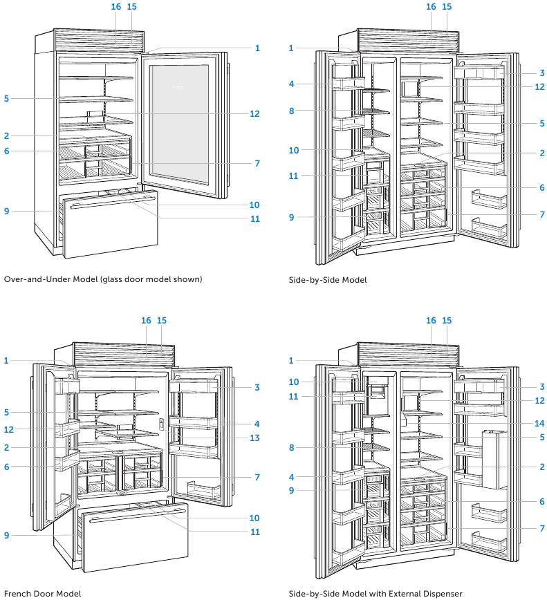Sub-Zero CL3650UA/S/T/R, CL3650RG/O/L, CL3650RG/S/T/L, CL3650RID/O/R ...