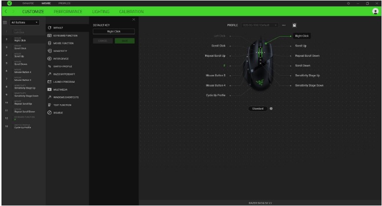 RAZER BASILISK V2 (RZ01-03160100-R3U1) Manual | ManualsLib