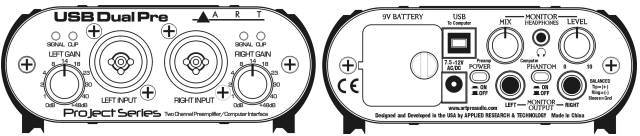 Art Project Series, USB Dual Pre, USB Dual Pre PS Manual | ManualsLib