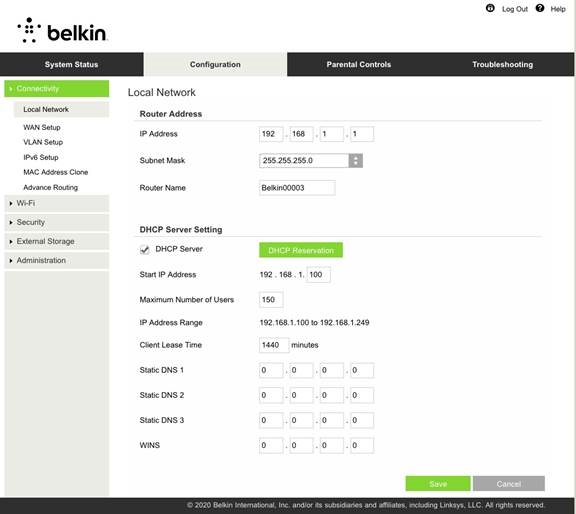 Belkin RT3200 Manual | ManualsLib