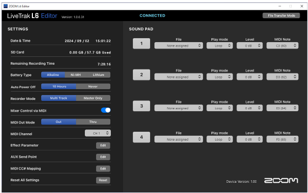 ZOOM L6 Manual | ManualsLib