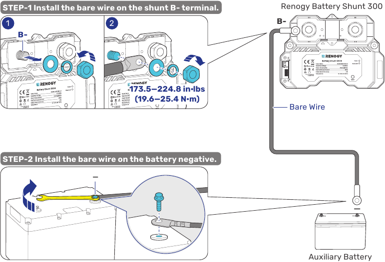 Renogy Battery Shunt 300 (RSHST-B02P300-G1) Manual | ManualsLib