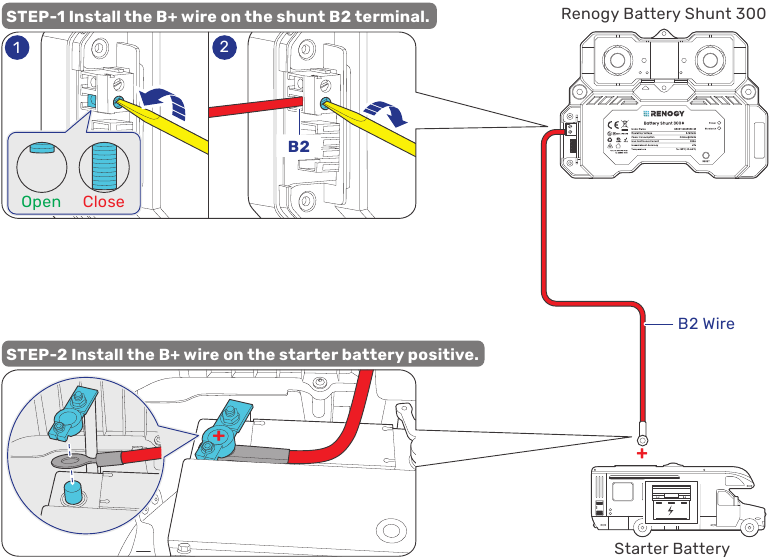 Renogy Battery Shunt 300 (RSHST-B02P300-G1) Manual | ManualsLib