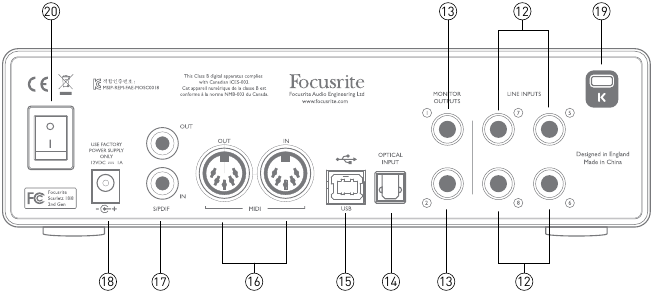 Focusrite Scarlett 18i8 Manual | ManualsLib