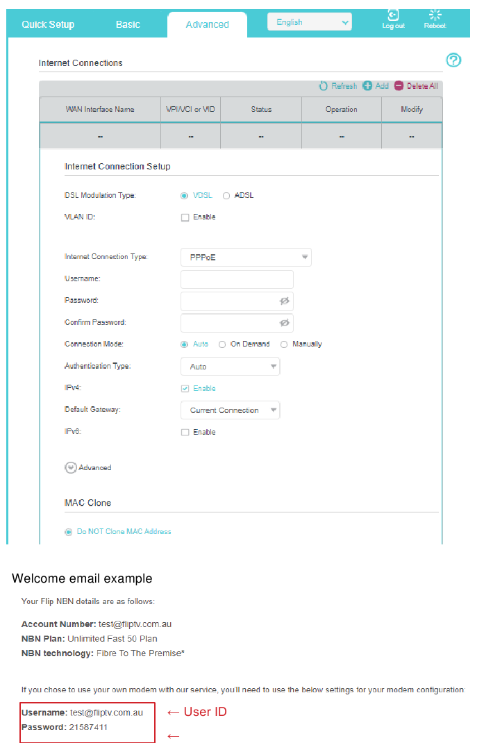 TP-Link Archer VR1600V- VDSL Manual | ManualsLib
