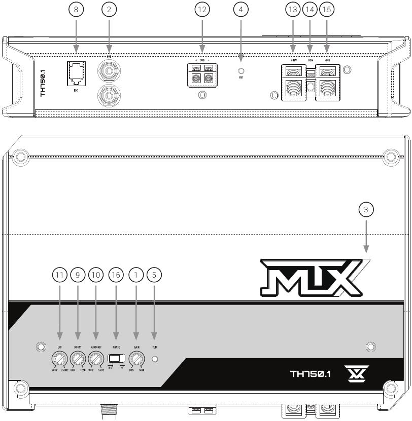 MTX THUNDER Series, TH750.1, TH1500.1 Manual | ManualsLib