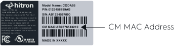 Hitron CODA56 Install Guide | ManualsLib