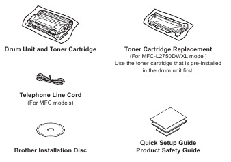 Brother MFC-L2750DWXL, MFC-L2750DW, MFC-L2730DW, HL-L2395DW Manual ...