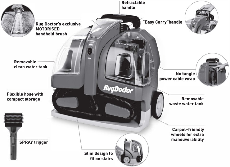 RugDoctor Portable Spot Cleaner, 93306 Manual | ManualsLib