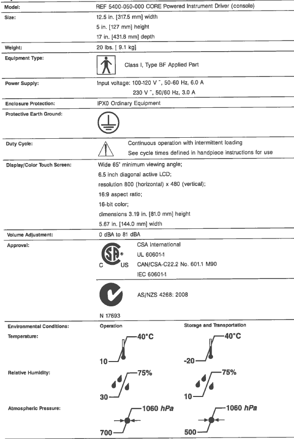 Stryker core, 5400-050-000 Manual | ManualsLib