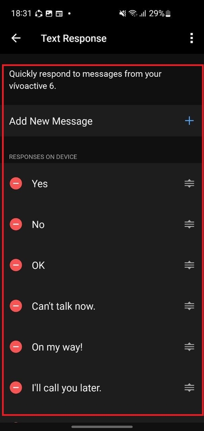 How to Manage Text Messages on Garmin Vivoactive 6 | ManualsLib