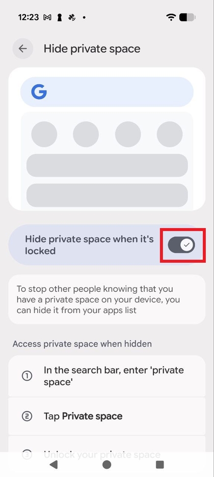 How to Hide Apps on Google Pixel 10 Using Private Space | ManualsLib