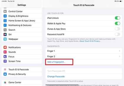 How to Set Up Touch ID on Your iPad 10th Gen | ManualsLib