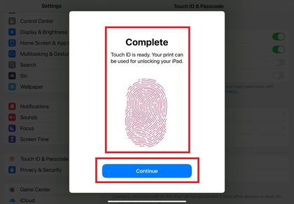 How to Set Up Touch ID on Your iPad 10th Gen | ManualsLib