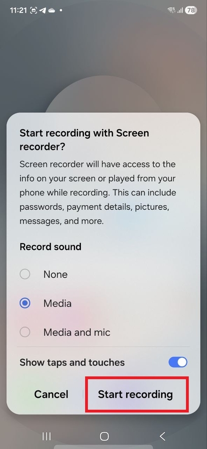 How to Screen Record on Samsung Galaxy S25 FE | ManualsLib