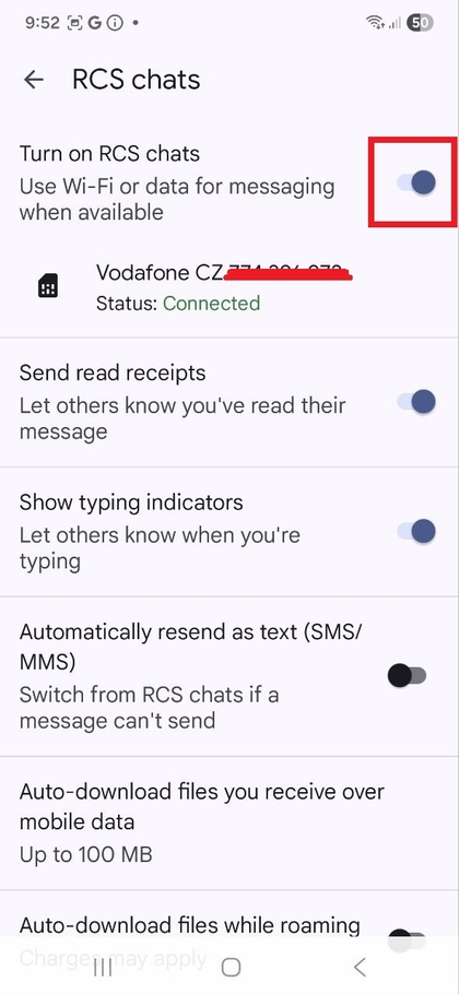 Samsung Galaxy S25 FE: How to Manage RCS Chats Settings | ManualsLib