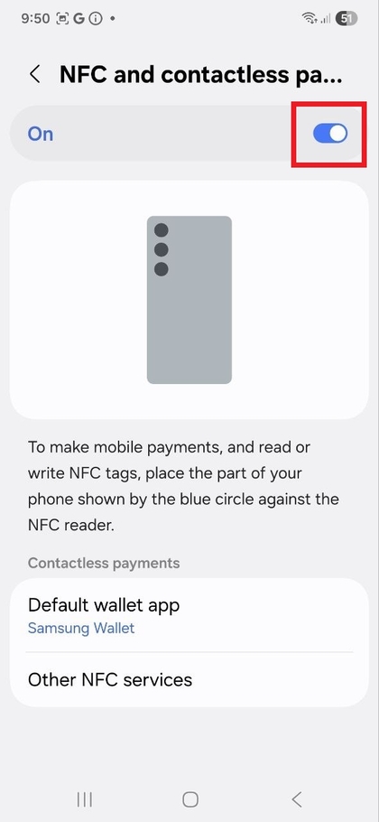 How to Enable or Disable NFC on Samsung Galaxy S25 FE | ManualsLib