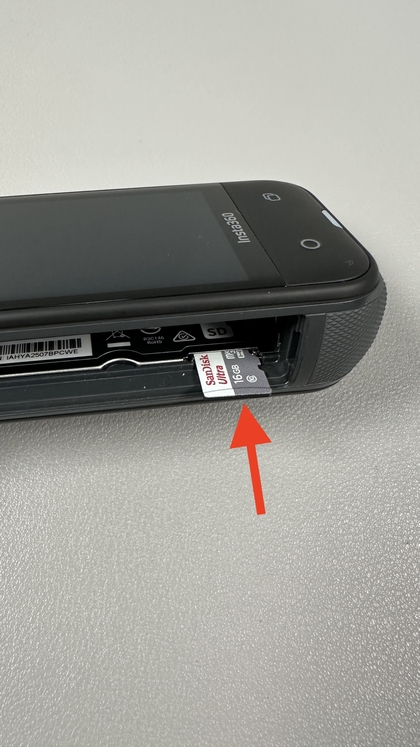 Inserting an SD Card into the INSTA360 X5 Camera | ManualsLib